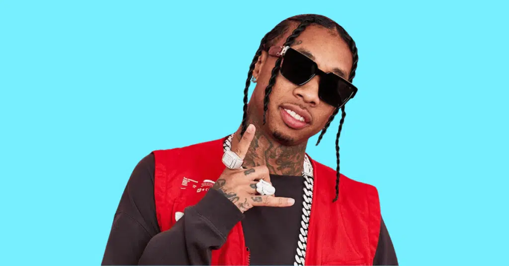 Tyga 2024 Haare Tyga Rocks A Black Leather Jacket At Vetements